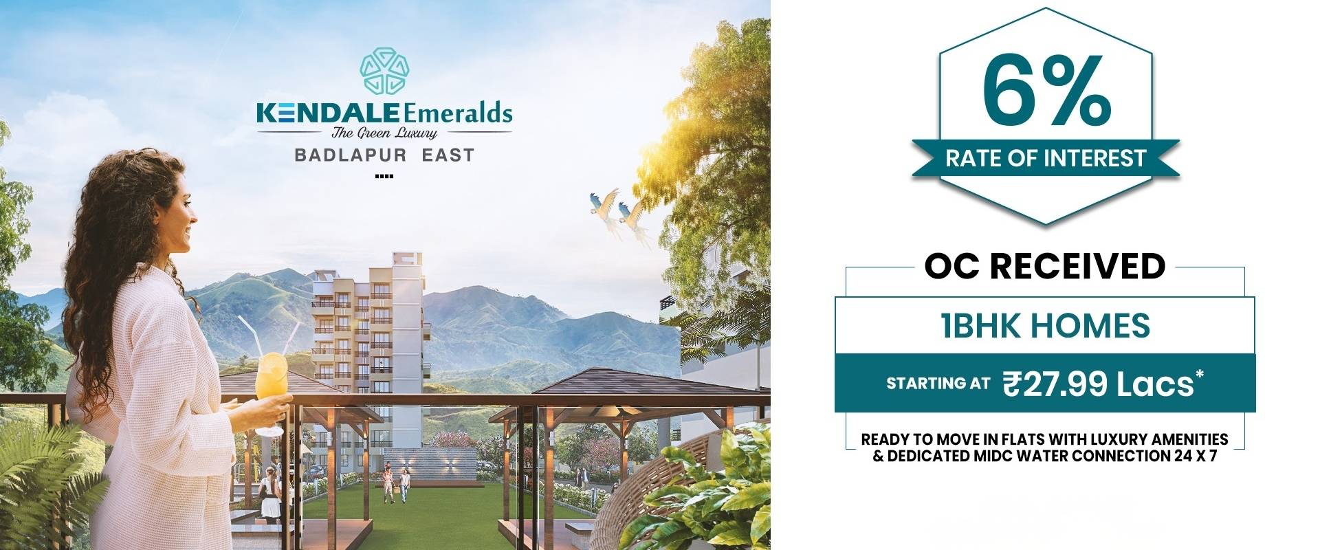 Kendale Emeralds Floor Plan | 1 & 2 BHK Flats in Ambernath