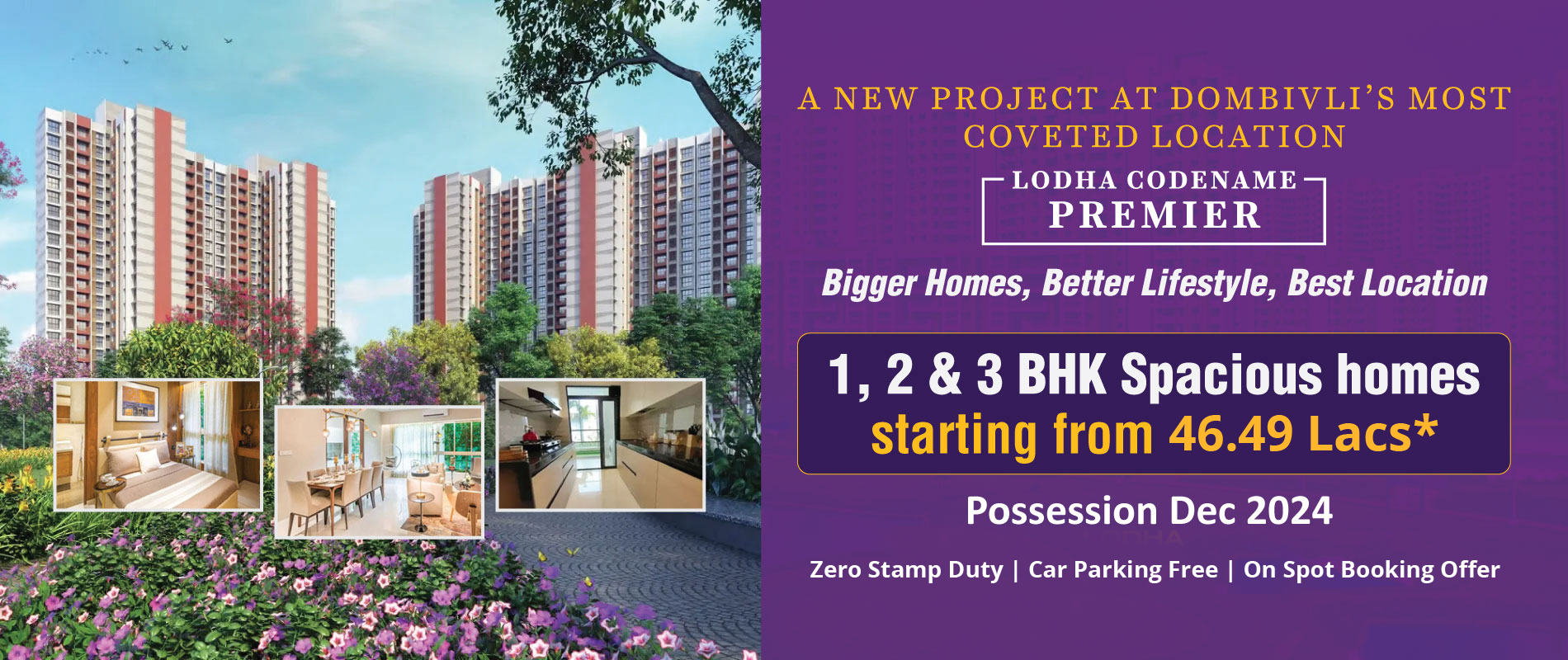 Lodha Codename Premier Dombivli East 1, 2 & 3 BHK Flats