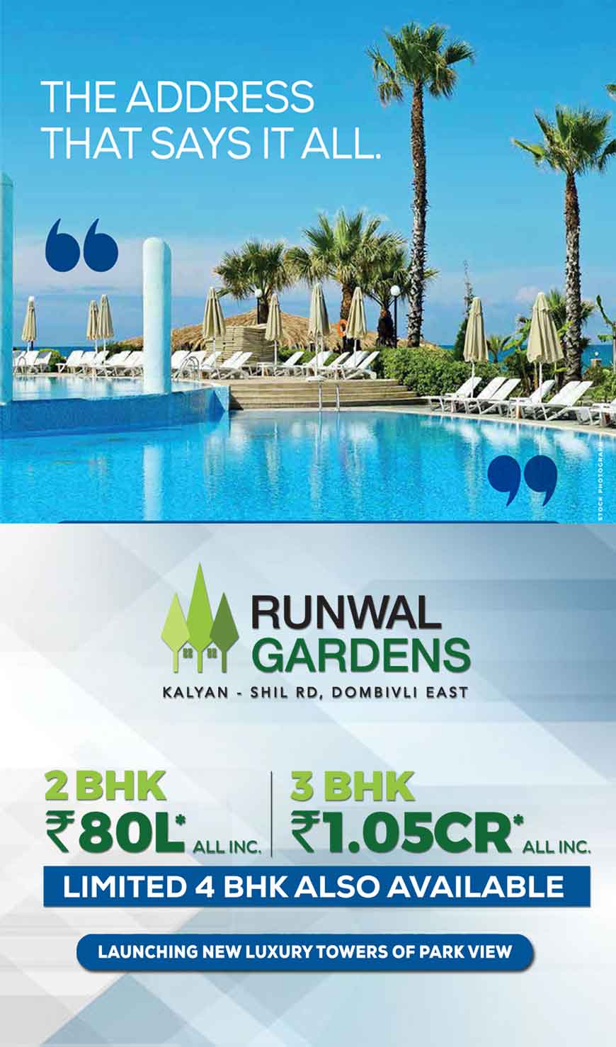 Runwal Park View Luxury 2, 3 BHK Flats For sale at Dombivli